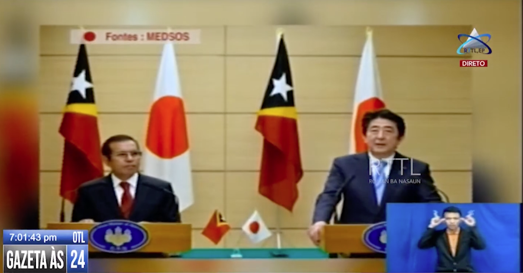 Governu TL Hato’o Sentido Kondelensia Ba Familia Matebian Shinzo Abe | RTTL