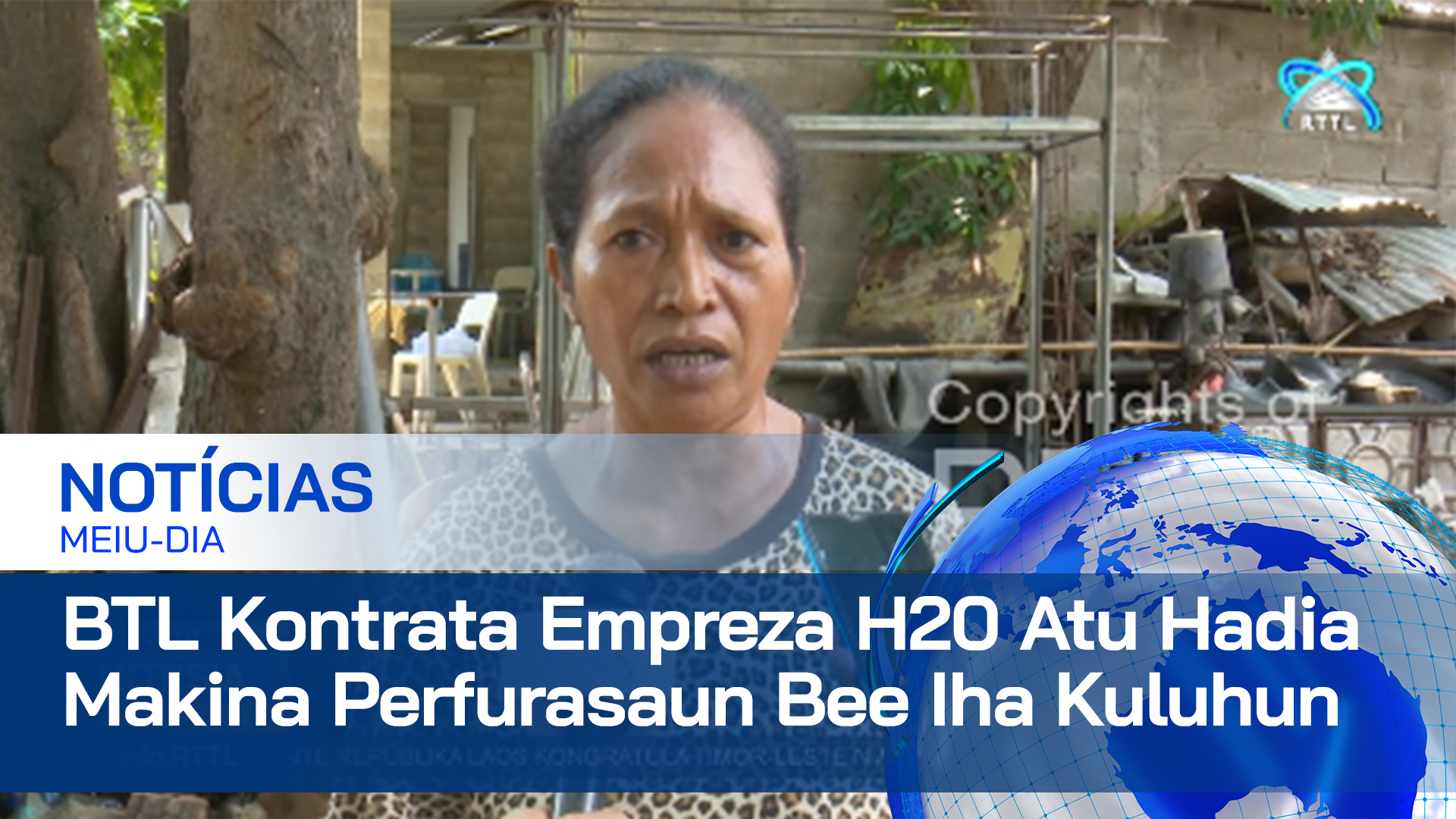 BTL Kontrata Empreza H20 Atu Hadia Makina Perfurasaun Bee Iha Kuluhun ...